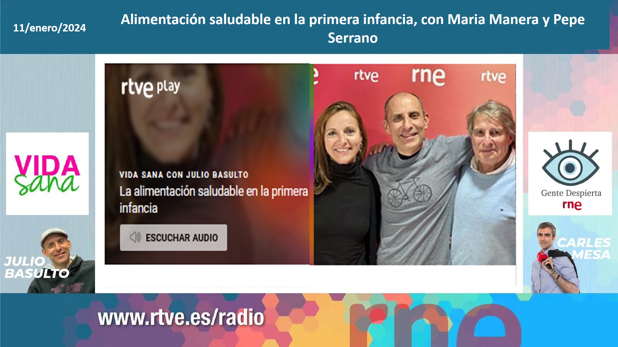 Alimentación saludable en la primera infancia, con Maria Manera y Pepe ...